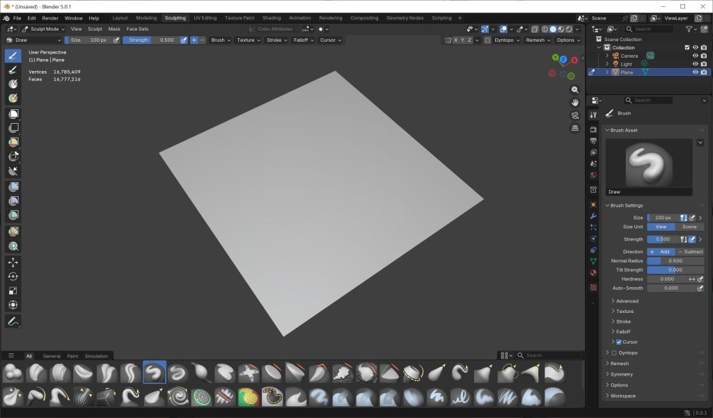Sculpting Tools In Blender 5 Complete Guide CGAxis